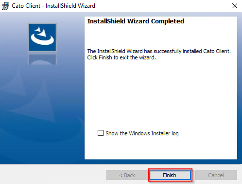 How to install Cato VPN Client for Windows – IIJ America Inc
